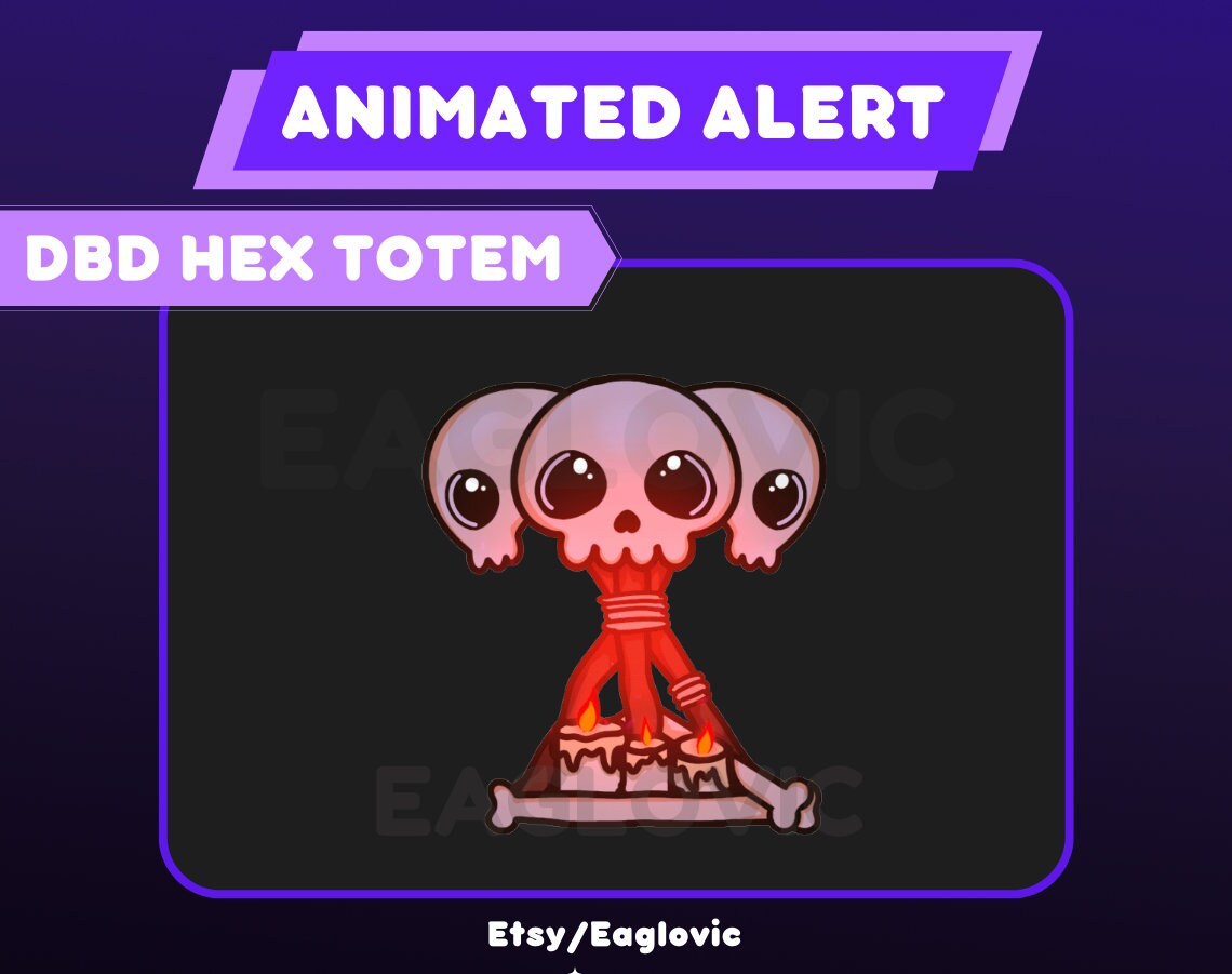 Animated Dbd Hex Totem Stream Alert Red Animated Stream - Etsy