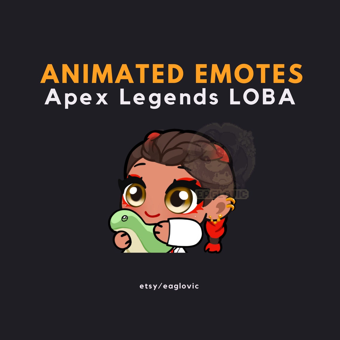 ANIMATED Apex Legends Loba and Nessie Emote Loba Pet Nessie Love Nessie ...