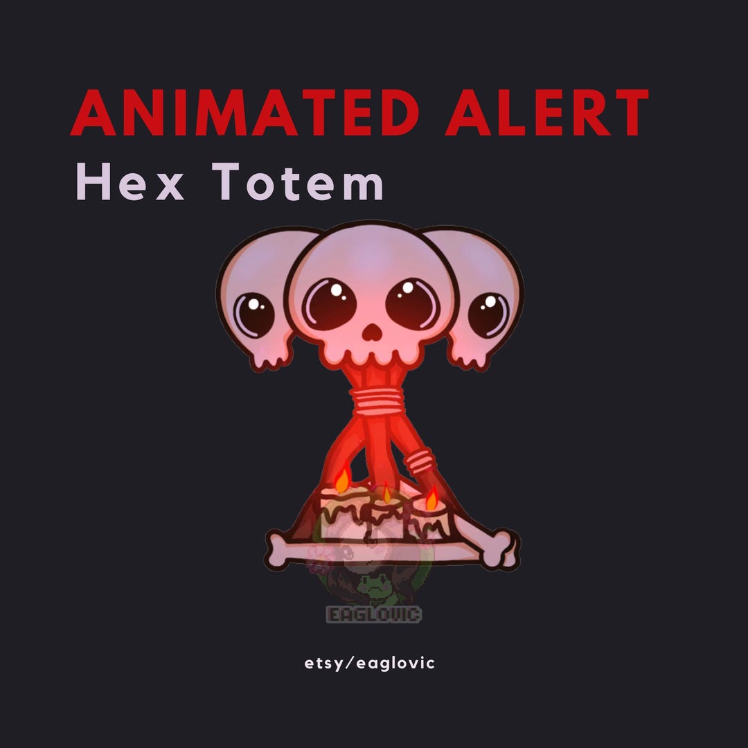 Animated Dbd Hex Totem Stream Alert Red | Animated Stream Alert Twitch ...