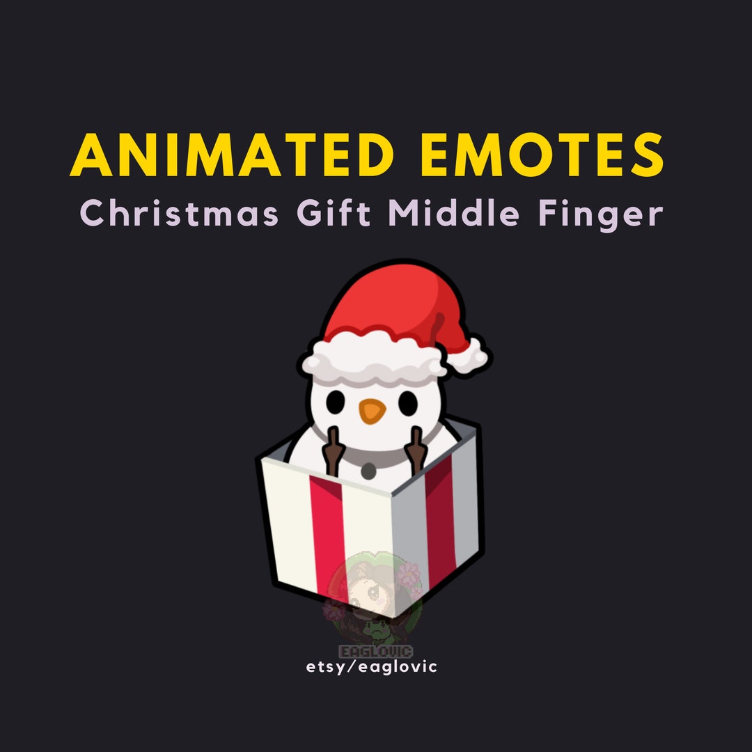 Animated Christmas Middle Finger Emotes , Deer , Santa Claus , Snowman ...