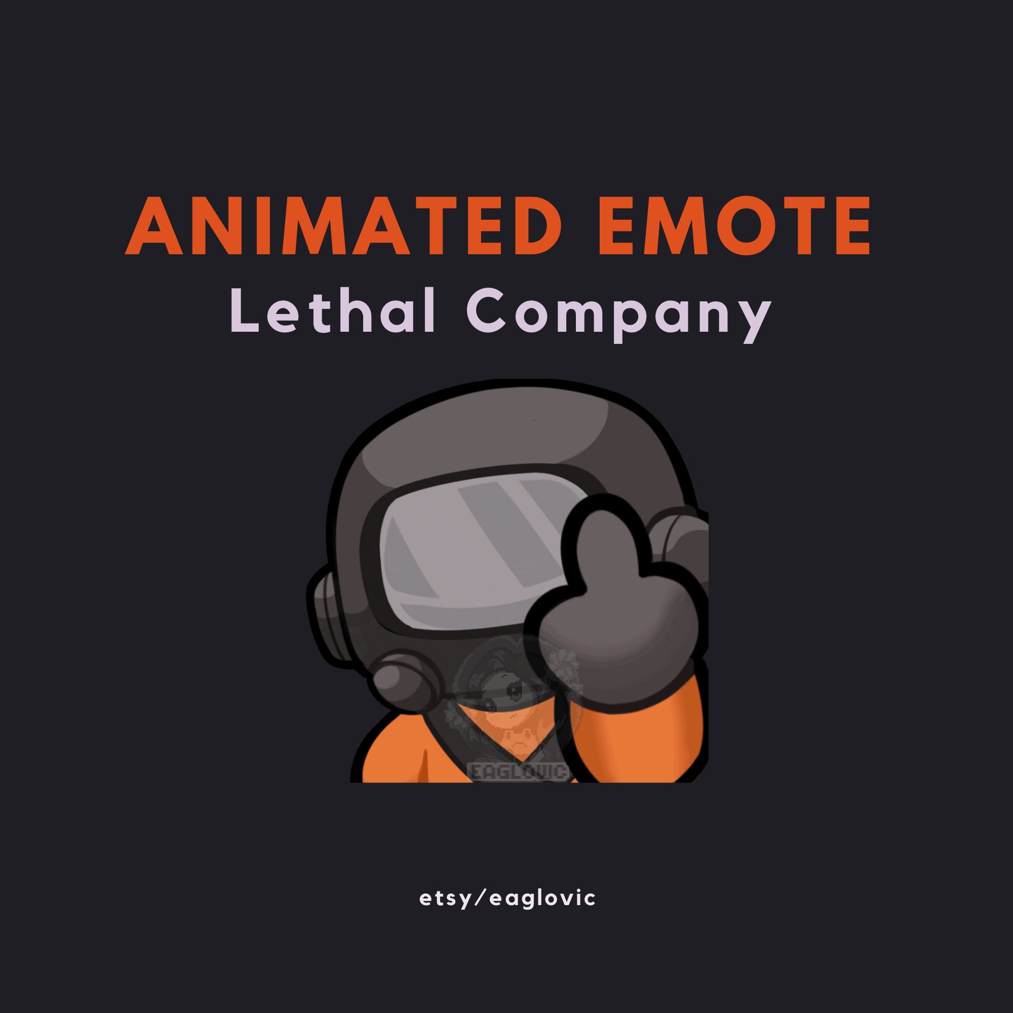 ANIMATED Lethal Company Middle Finger Emote Animated Emote Twitch ...