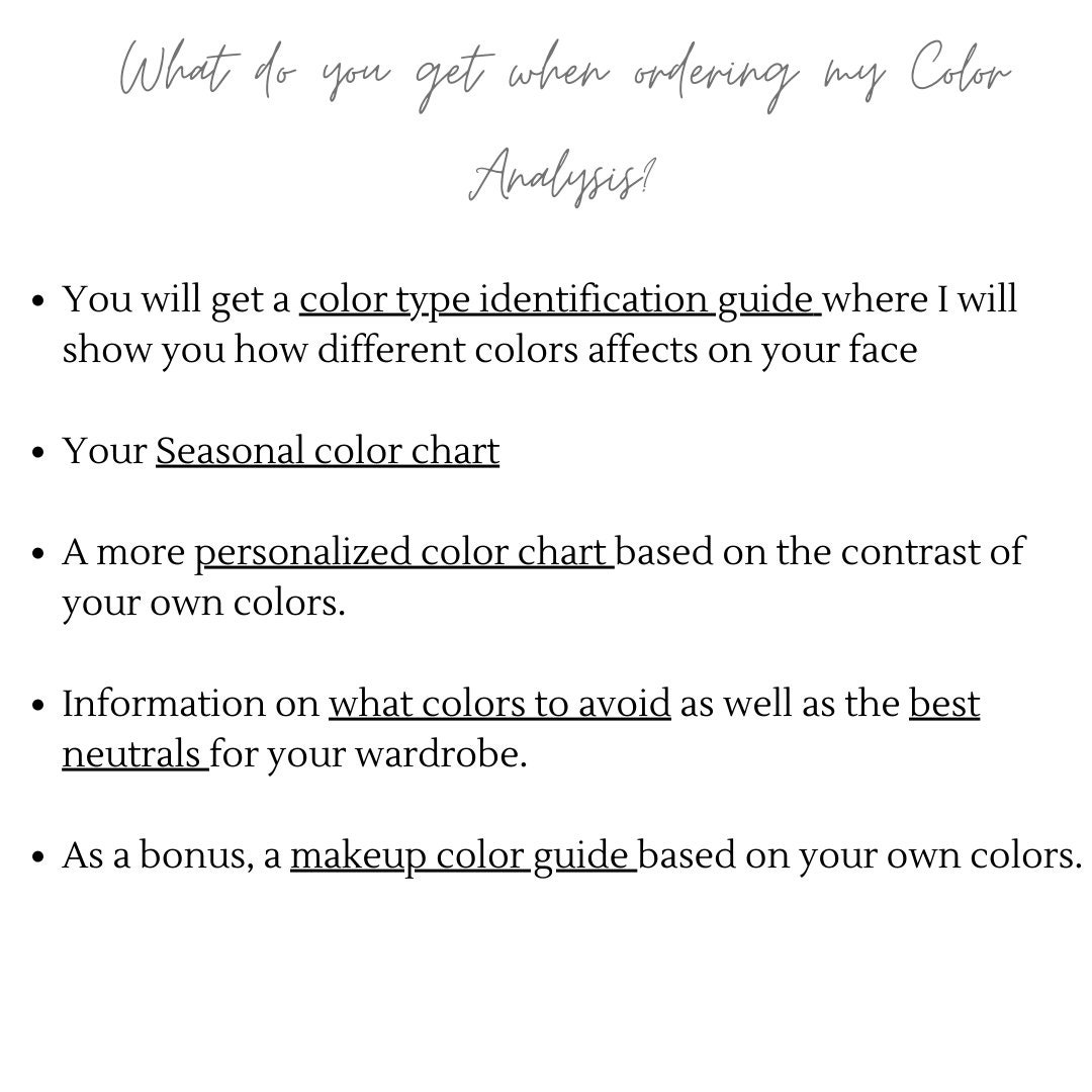 Color Analysis - Personal 12 Season Colors - Virtual Color Guide ...