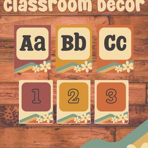 Retro Daisy Classroom Decor - Etsy