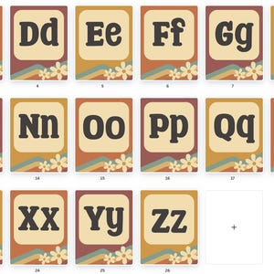 Retro Daisy Classroom Decor - Etsy