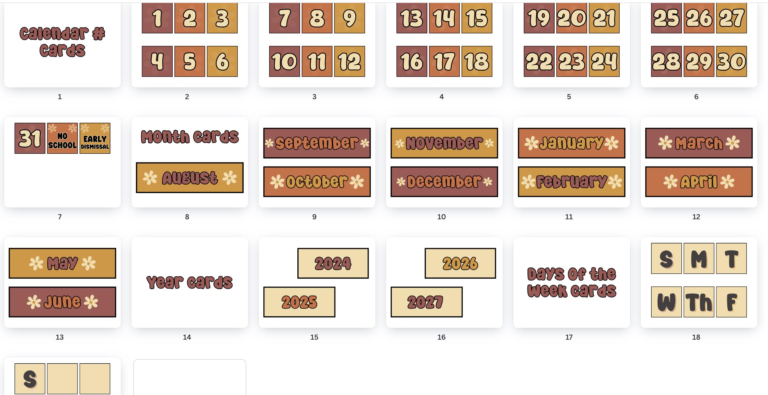 Retro Daisy Classroom Decor - Etsy