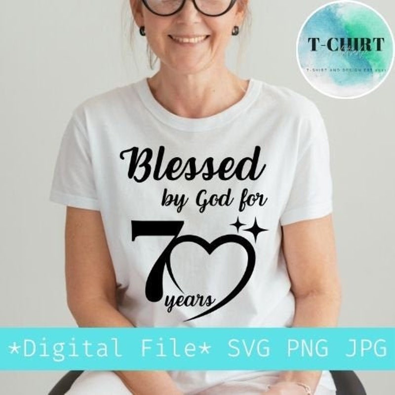 70 Years Blessed - Etsy