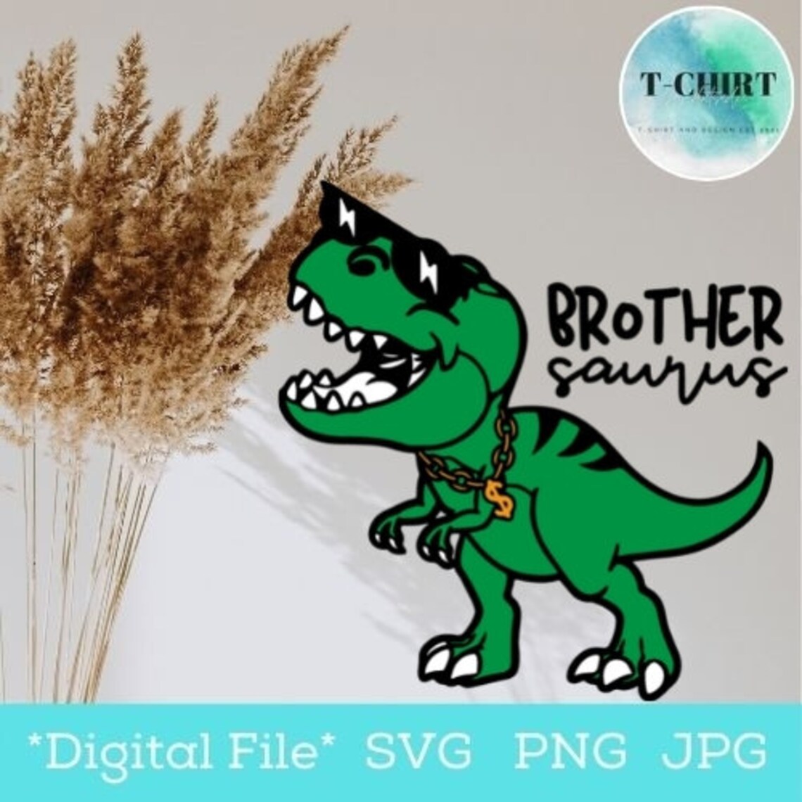 Brother Saurus SVG Brother Dinosaur Svg Baby Brother - Etsy