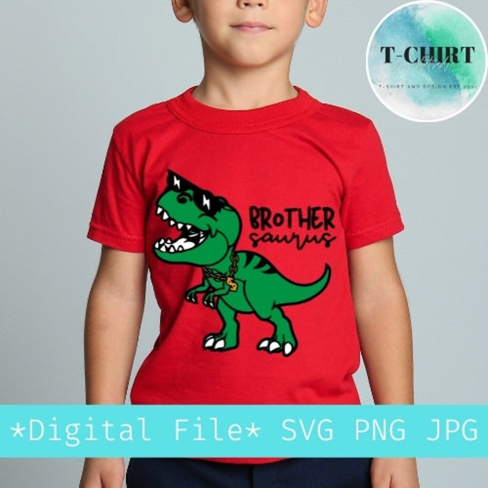 Brother Saurus SVG Brother Dinosaur Svg Baby Brother - Etsy
