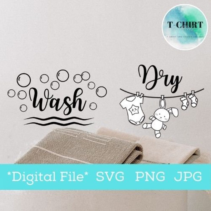 Washer and Dryer Svg - Etsy