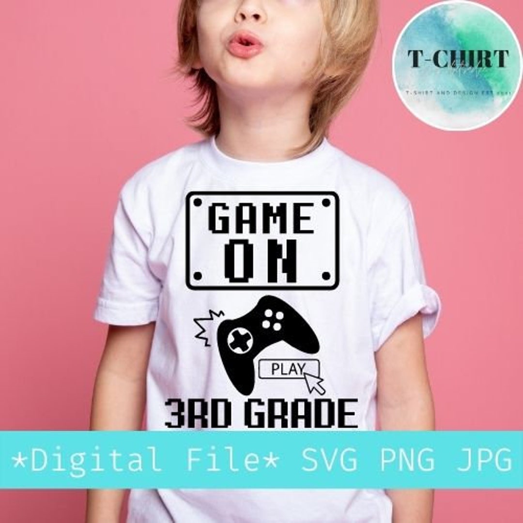 Game on 3rd Grade,gaming Back to School 3rd Svg,back to School Svg ...