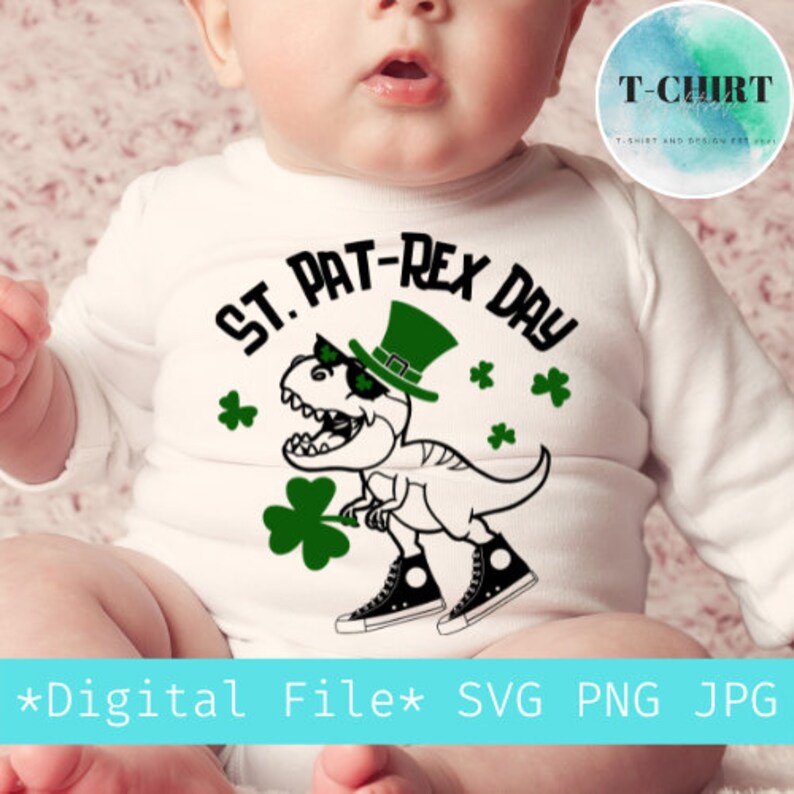 Dinosaur St Patrick's Day,st.pat-rex Day Svg,lucky Dude Svg,lucky ...