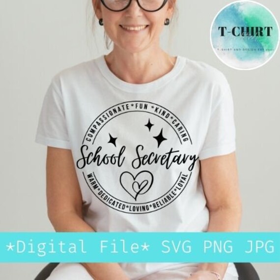 School Secretary Svgteacher Svgback to School Svgdigital - Etsy