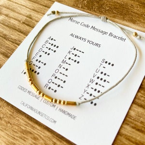 Morse Code Bracelet, Secret Message, Custom Bracelet, Morse Code ...