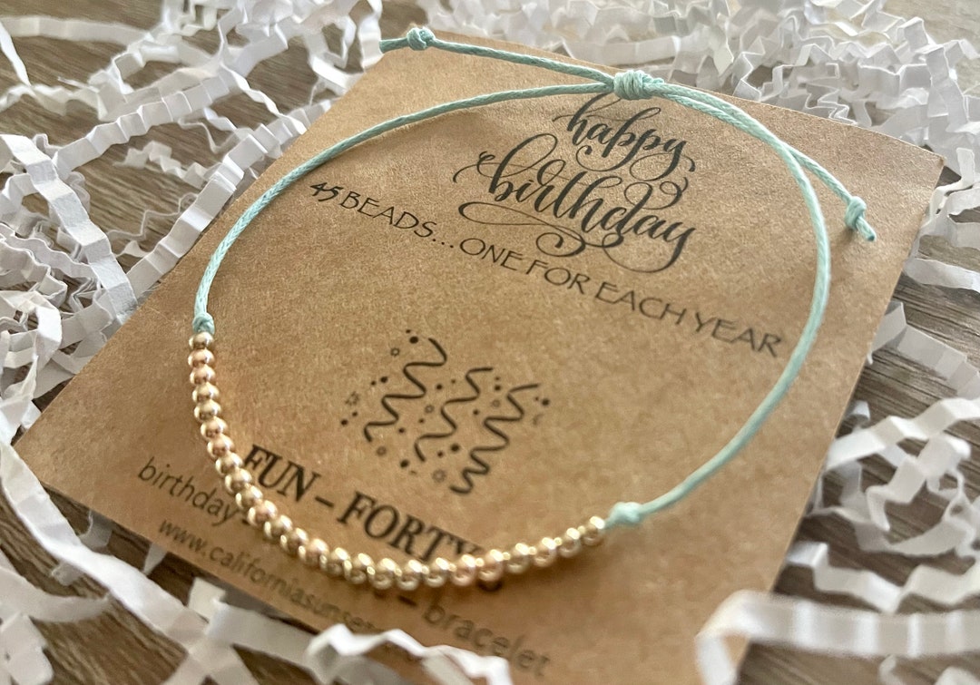 Birthday Milestone Bracelet, Happy Birthday Bracelet, Collect Each Year ...