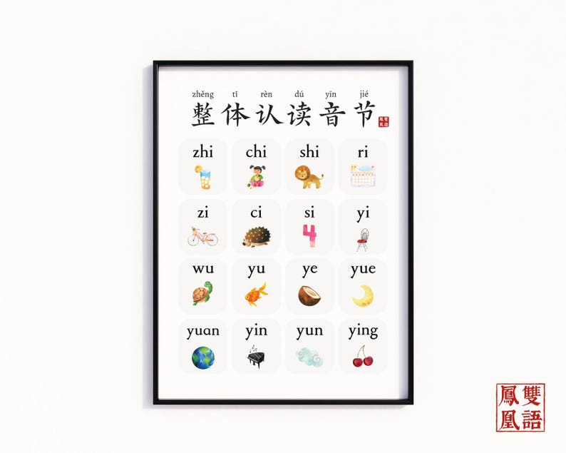 Hanyu Pinyin Posters - Chinese Phonetic Alphabet Printable Posters ...
