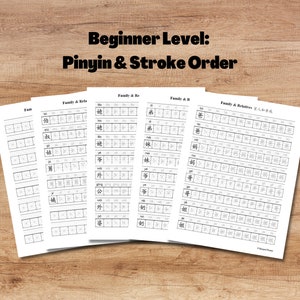 My Family and Relatives Chinese Writing Worksheets, Bilingual ...