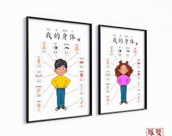 Emotions and Feelings Simplified Chinese Poster, Homeschool Nursery ...