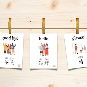 Simplified Chinese Greetings Flashcards + Audio, Bilingual Mandarin ...