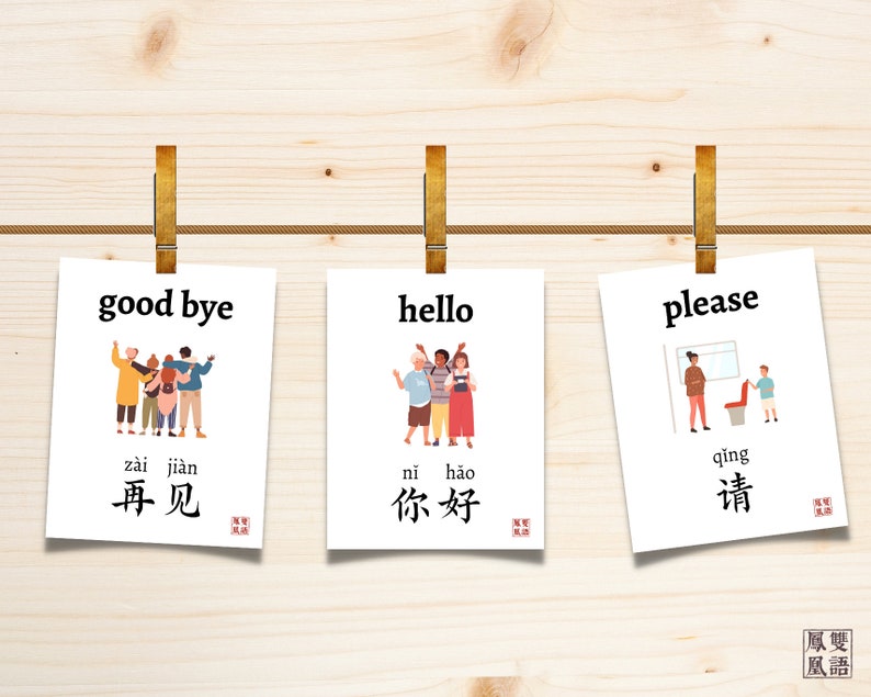 Simplified Chinese Greetings Flashcards + Audio, Bilingual Mandarin ...