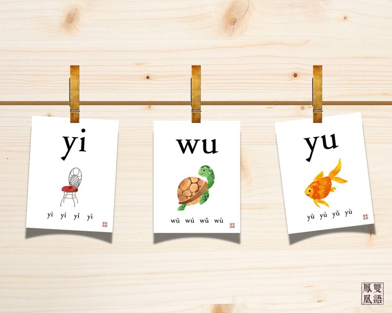 Hanyu Pinyin Flashcards - Chinese Phonetic Alphabet Printable Flash ...