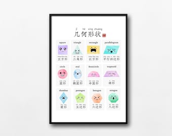 Chinese Pinyin Poster - Etsy
