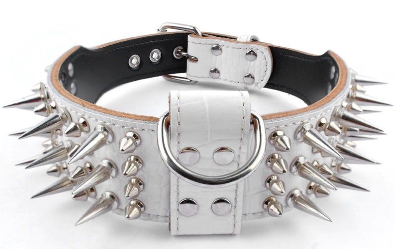 Dog Bite Collar Fashion Bully Dog Supplies Pitbull Bulldog PU - Etsy