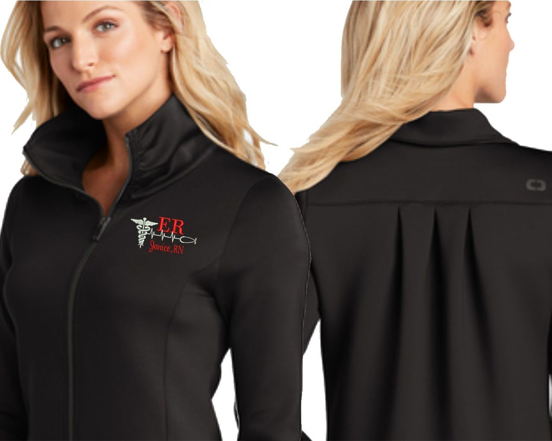Healthcare ED Emergency Department FITTED Jacket Full Zip - Etsy