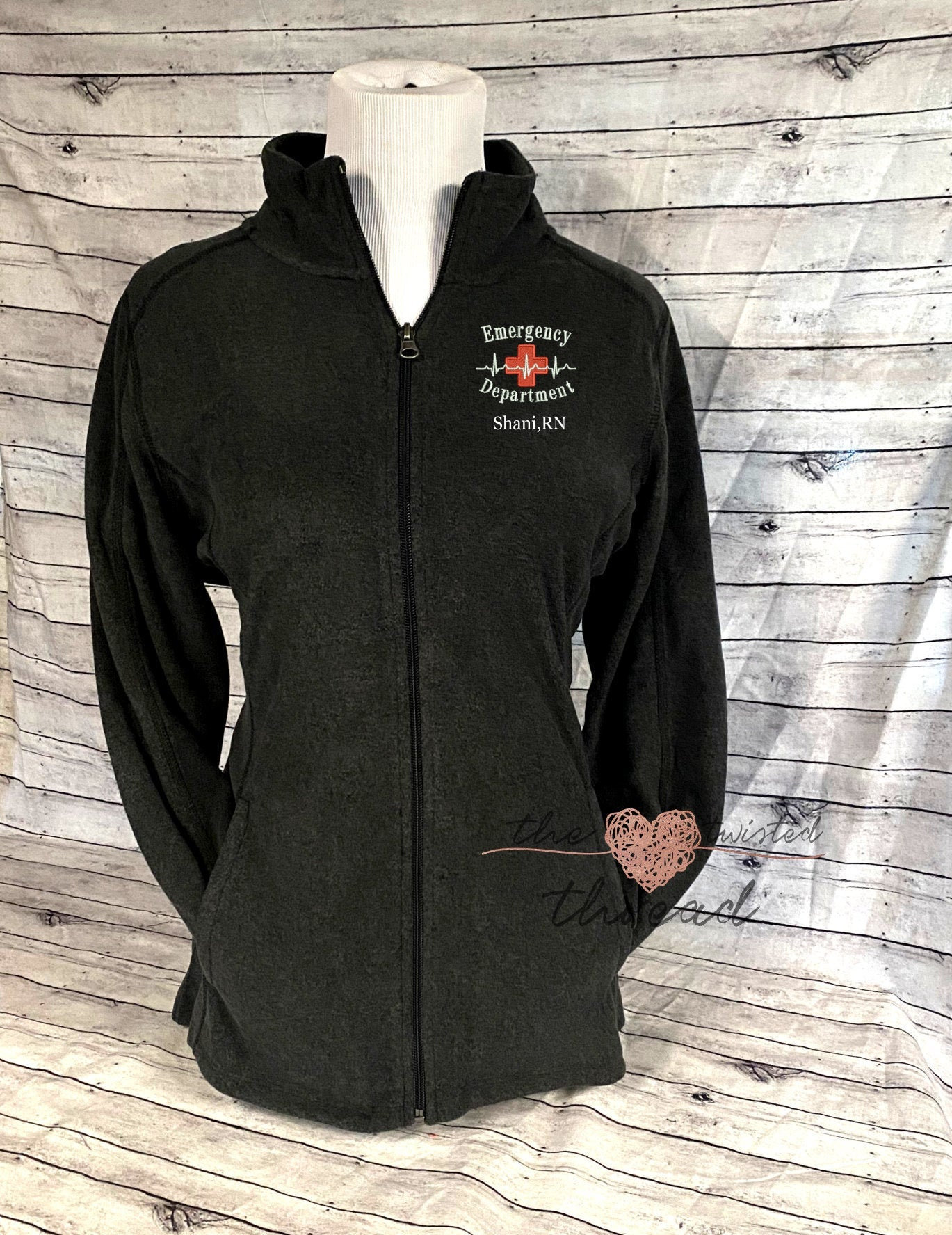 Healthcare ED Emergency Department Lightweight Fleece EKG | Etsy