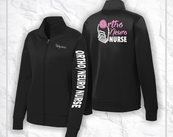 Healthcare Nurse Jacket RN Jacket Sweatshirt Embroidered - Etsy