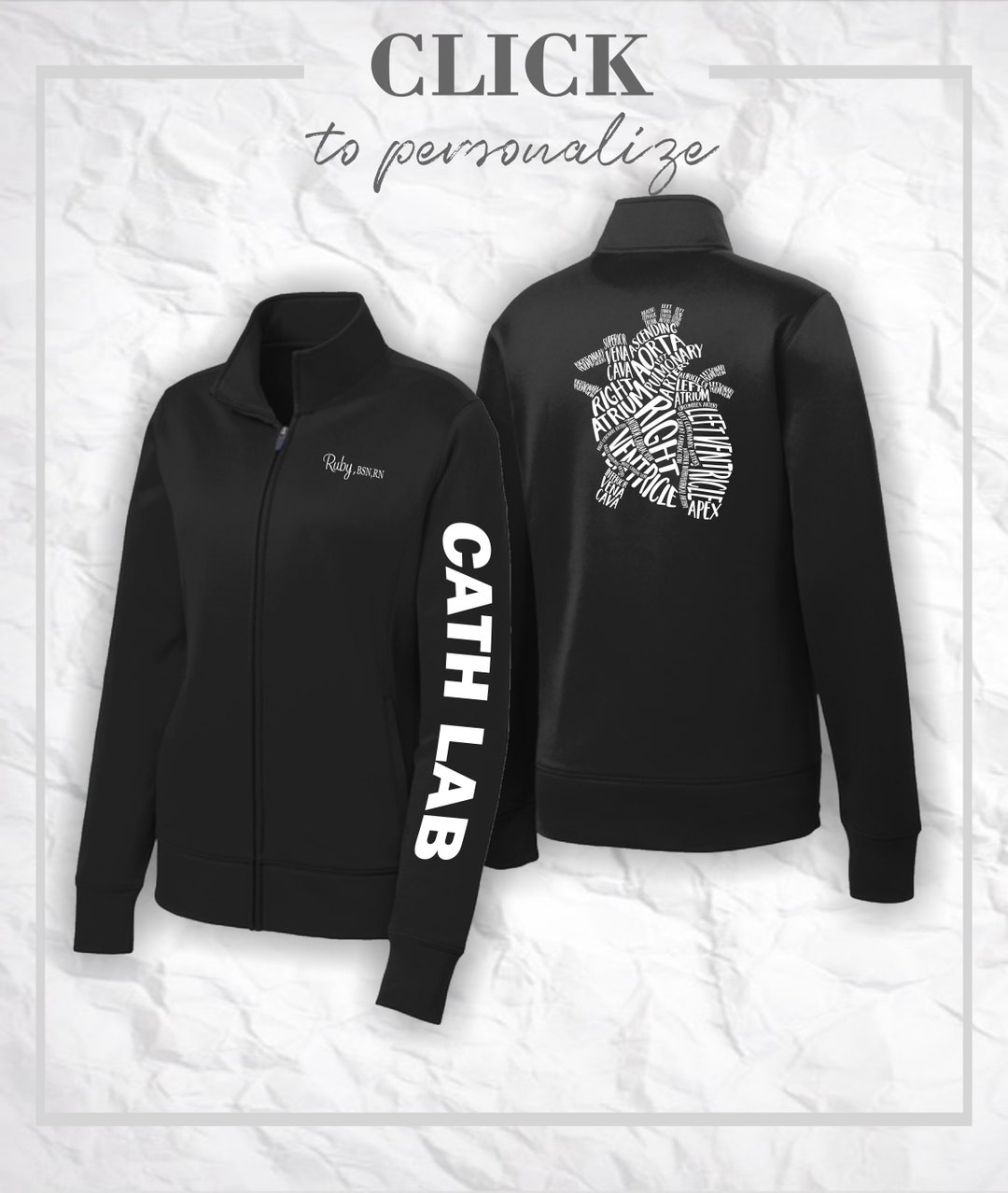 Health Care Cardiac Cath Lab Nurse Jacket Cardiology Cath Lab - Etsy