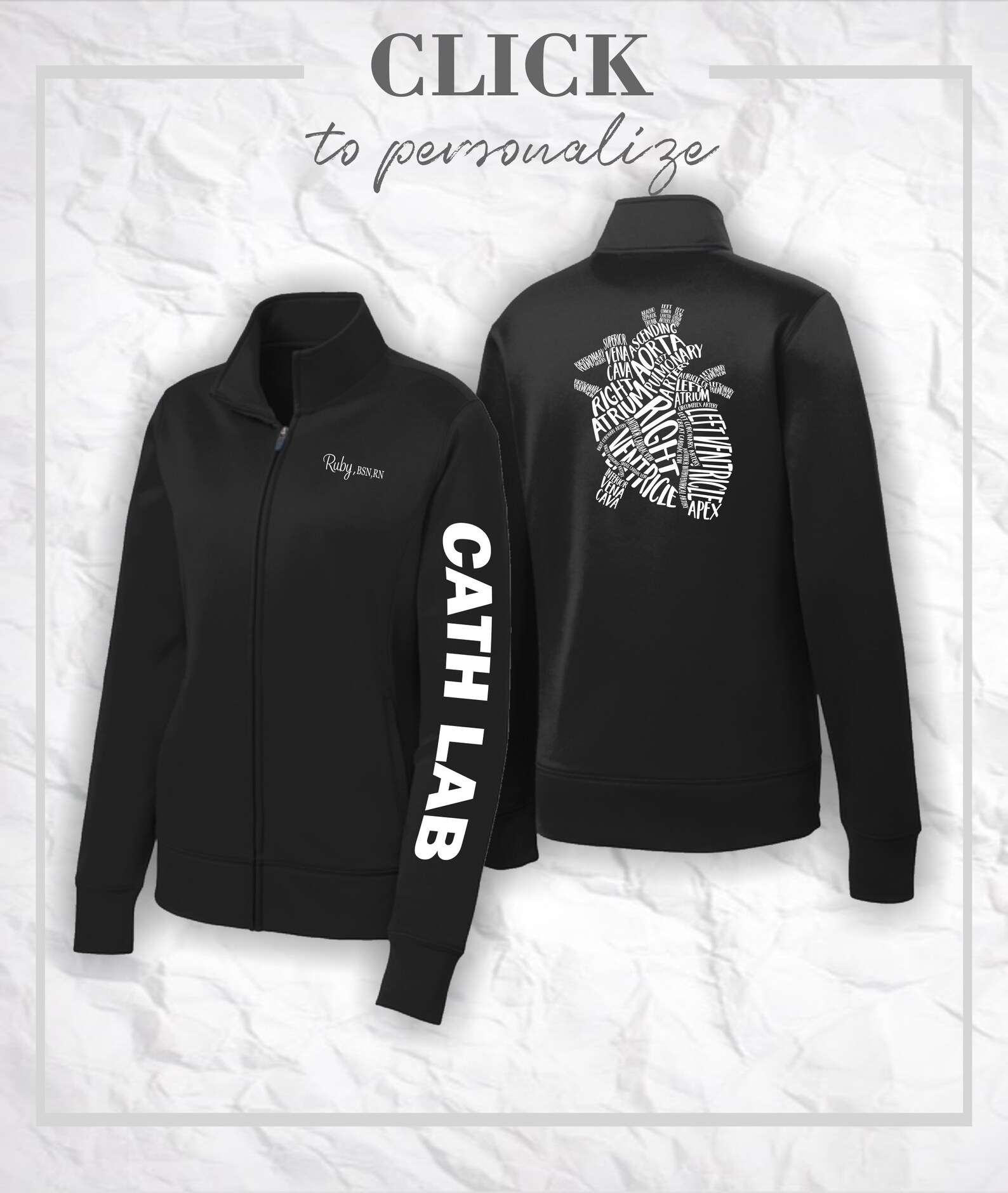 Health Care Cardiac Cath Lab Nurse Jacket Cardiology Cath Lab - Etsy