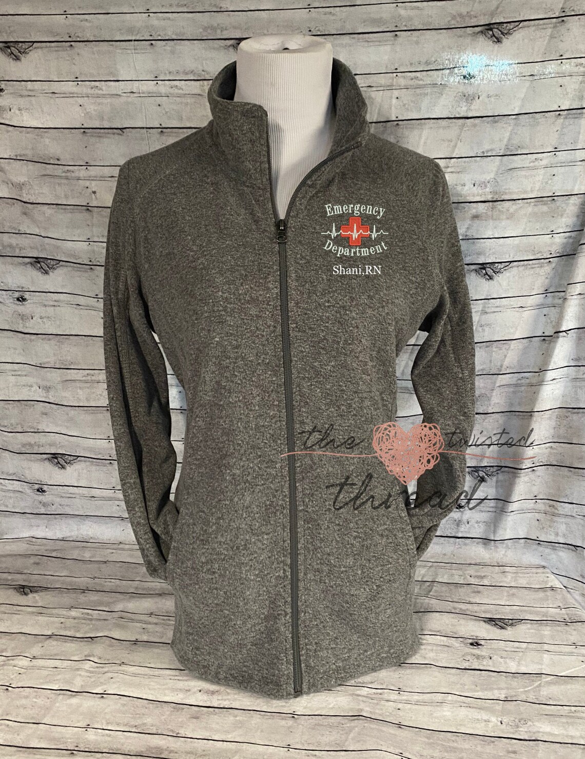 Healthcare ED Emergency Department Lightweight Fleece EKG - Etsy