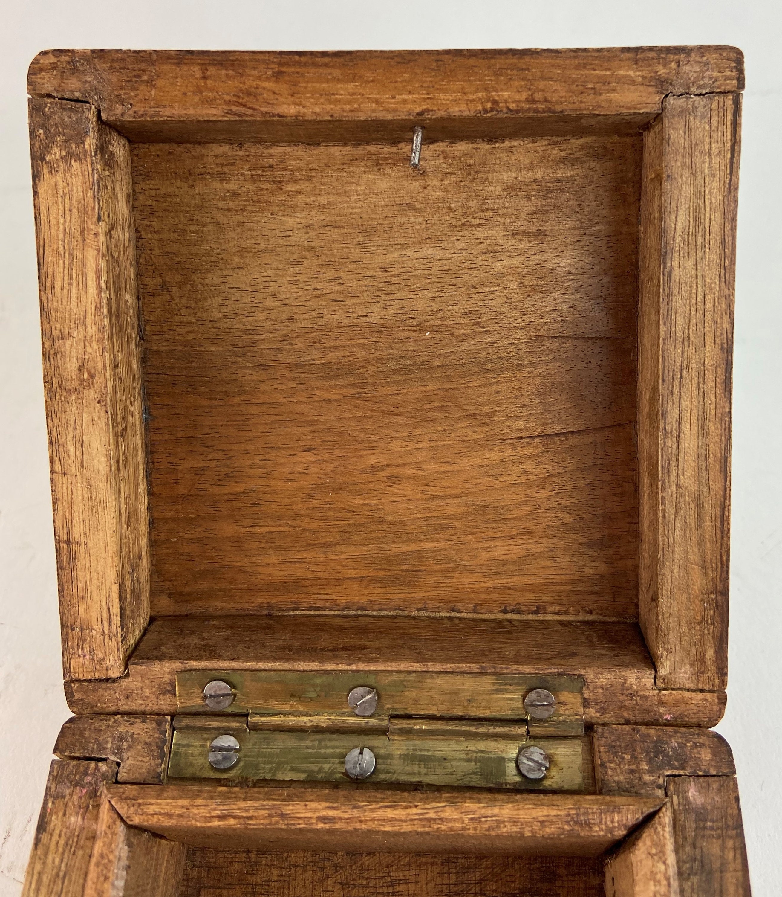 Carved Wood Hinged Box With Sliding Lock - Etsy