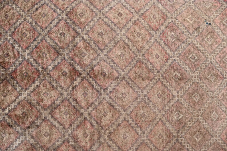3x5 Brown Terracotta Antique Rug, Afghan Maldari Baluchi Rug, Turkmen ...