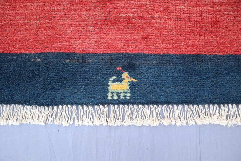 Afghan Pictorial Rug 3x5 Ft Hand Knotted Veg Dyes Rug, Collectors Piece ...
