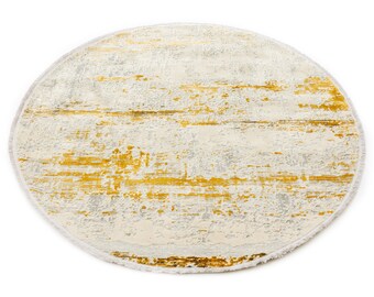 Cream Round Rug - Etsy