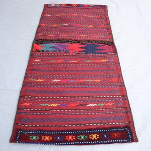2'2x4'6 Ft Antique Afghan Tribal Salt Bag Rug, Handmade Wool Namak Dani ...
