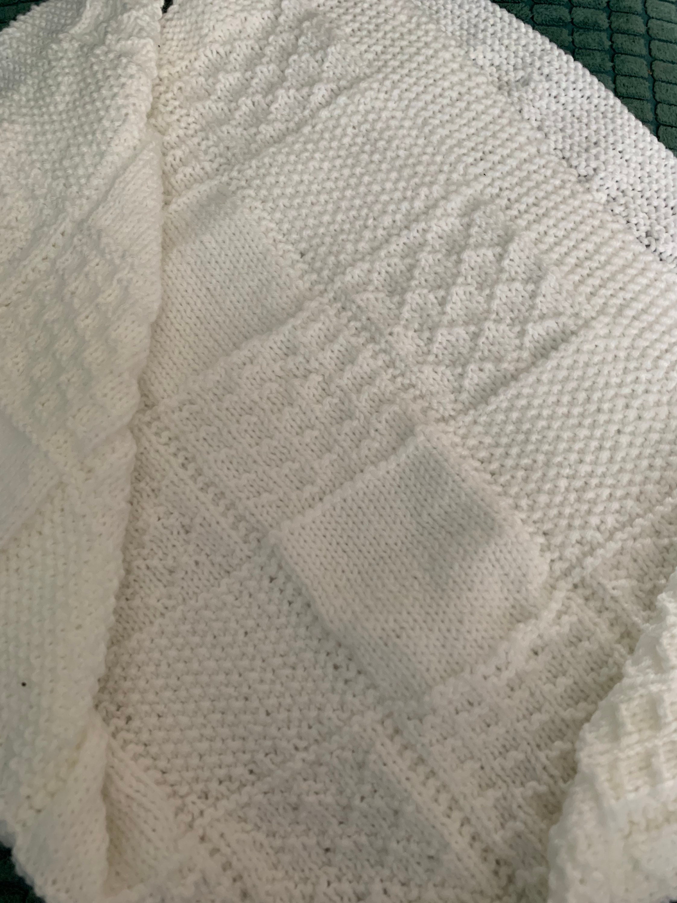 Made to Order - Hand Knitted Baby Blanket - 4 Patterns to Choose From ...