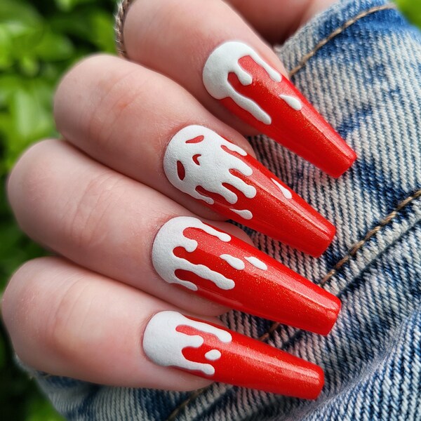 Horror Movie Fake Nails - Etsy