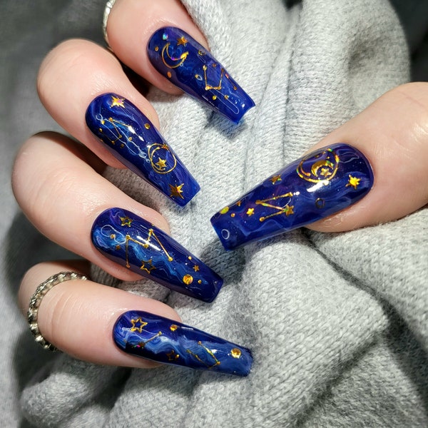 Celestial Nails - Etsy