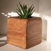 RUSTIC WOODEN PLANT Cube Pot Wooden Cube Homemade Wood Pot - Etsy