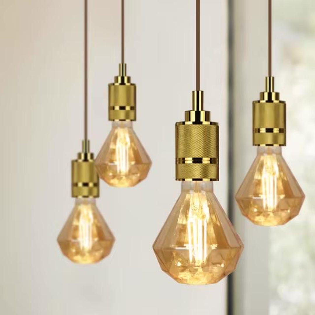 Diamond Vintage E27 Edison Globe Bulb, Retro Light, Warm White, Quirky ...