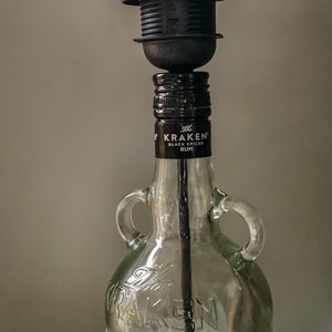 Kraken Rum Bottle Light - Upcycled Recycled Light, Halloween Light ...