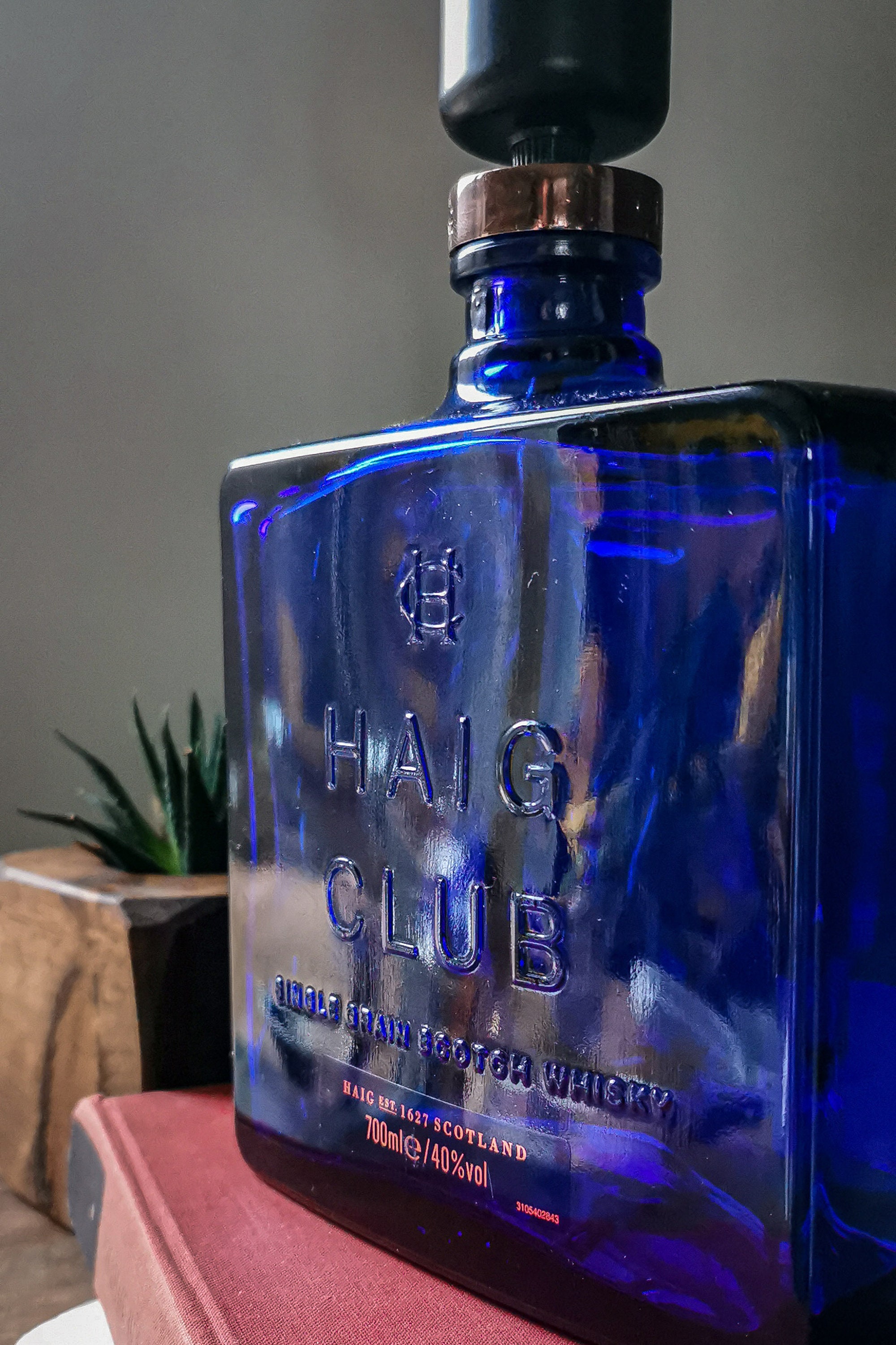 Haig Club Blue Whisky Bottle Table Lamp - Limited Edition, Whiskey ...