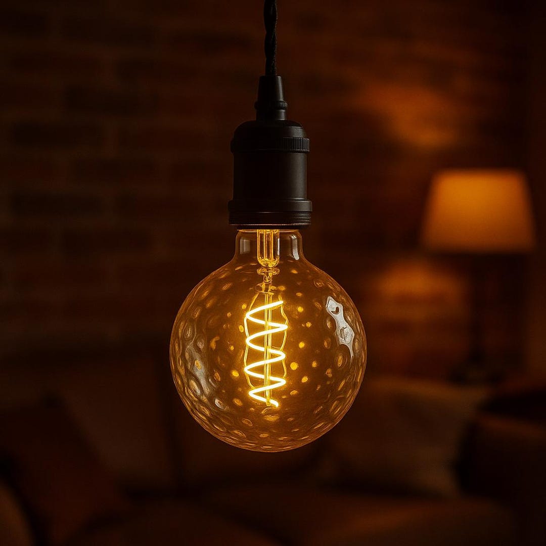 E27 Edison Meteorite Bulb Large XL, Retro Light, Quirky Light, Vintage ...