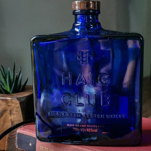 Haig Club Blue Whisky Bottle Table Lamp - Limited Edition, Whiskey ...