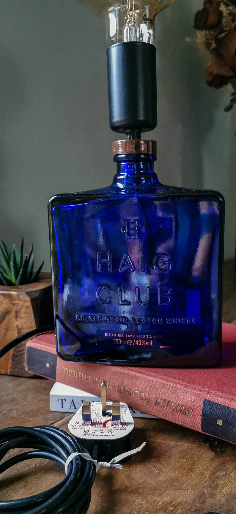 Haig Club Blue Whisky Bottle Table Lamp - Limited Edition, Whiskey ...