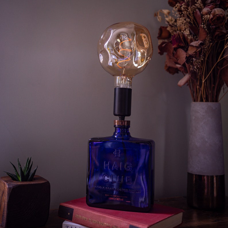 Haig Club Blue Whisky Bottle Table Lamp - Limited Edition, Whiskey ...