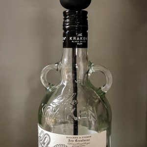 Kraken Rum Bottle Light - Upcycled Recycled Light, Halloween Light ...