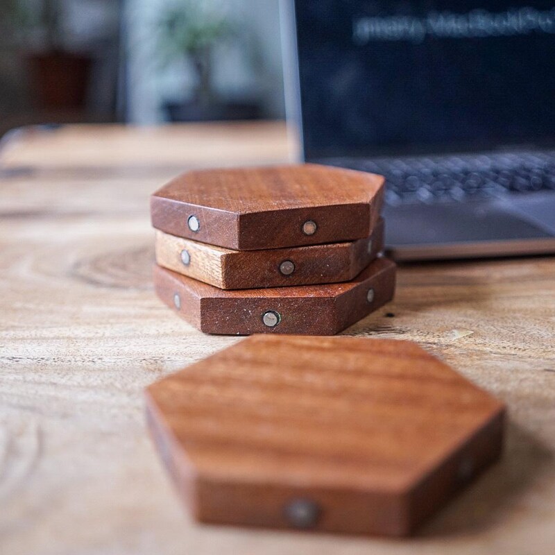 Hexagon Coasters - Etsy